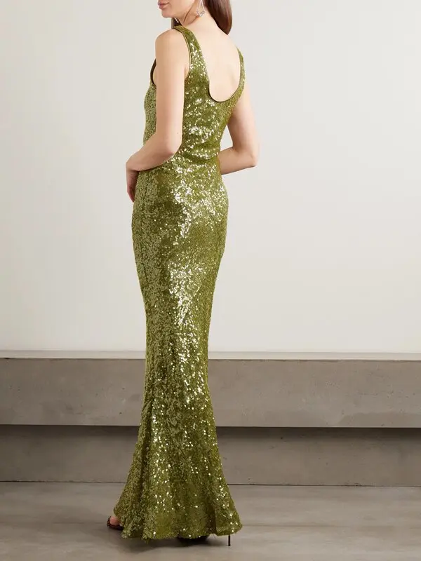 Galvan Valletta Sequined Gown