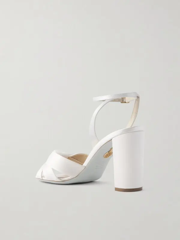 AQUAZZURA Nina 85 Satin Sandals