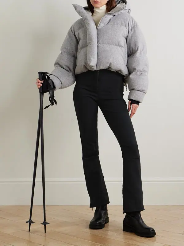 Cordova Saint Moritz Stretch Tech-jersey Flared Ski Pants - Black