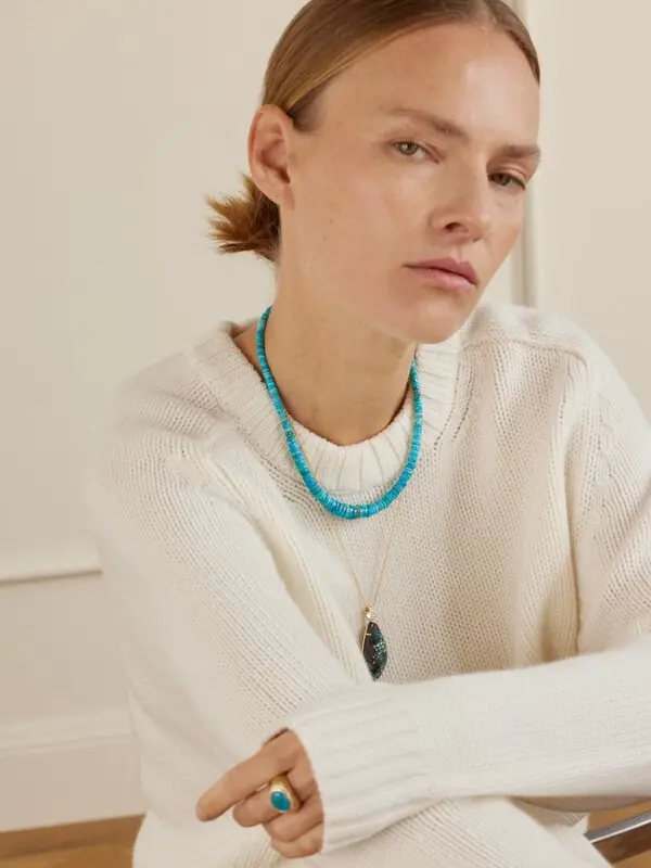 Jacquie Aiche 14-karat Gold, Opal And Diamond Pendant