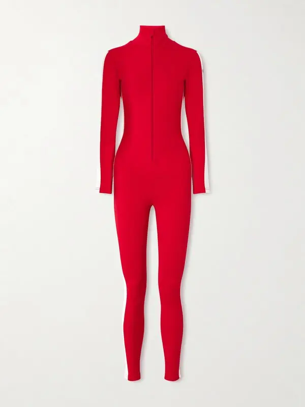 WE NORWEGIANS Voss Two-tone Wool-blend Jumpsuit - Red