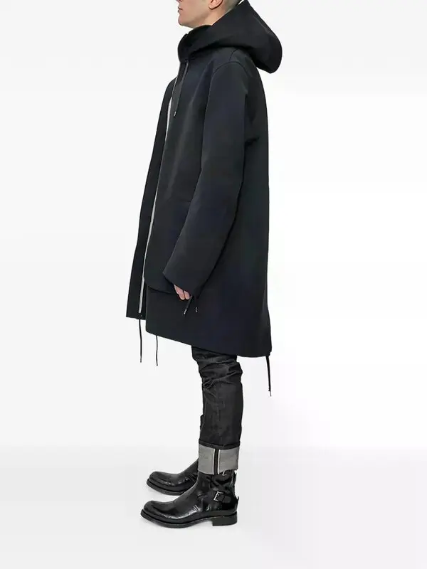 DEEPTI Hooded Parka With Zip Fastening And Drawstring Details