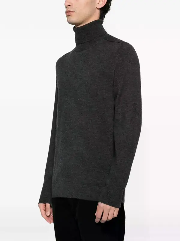 Marc O'polo Dark Melange Turtleneck Sweater - Grey