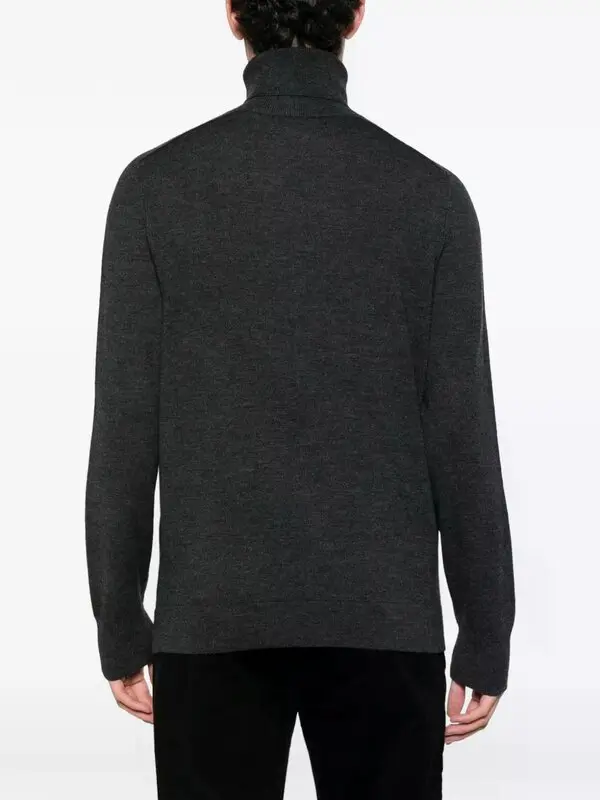 Marc O'polo Dark Melange Turtleneck Sweater - Grey