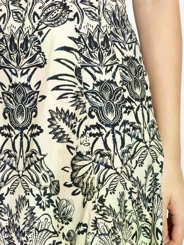 Ulla Johnson Floral Print Sleeveless Midi Dress
