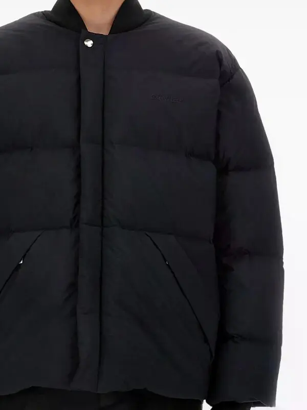 Off-White Logo-motif Padded Bomber Jacket