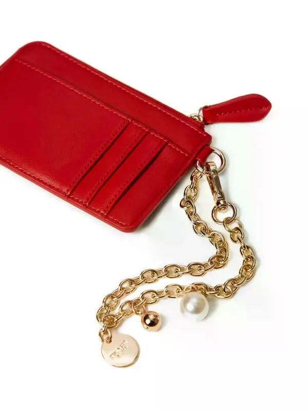 TWINSET Chain-strap Charm Card Holder - Red