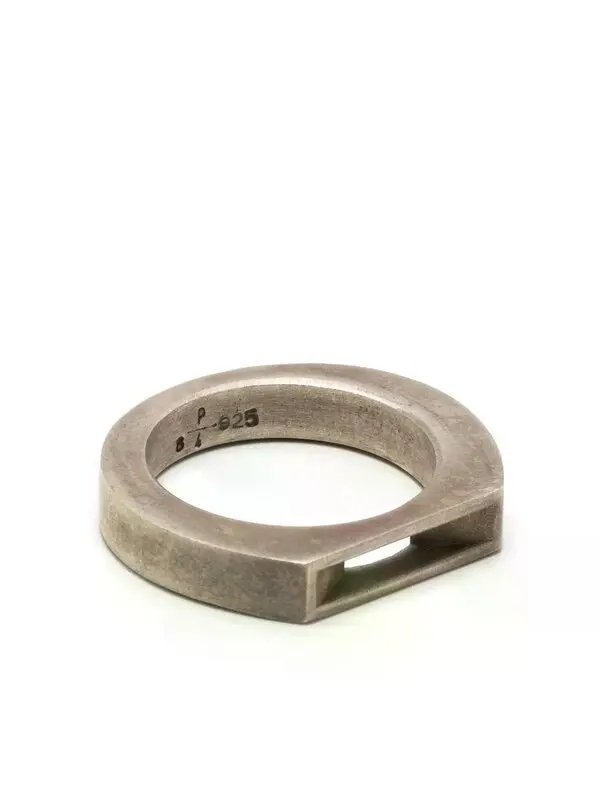 PARTS OF FOUR Crescent Plane Gateway Ring - Silver