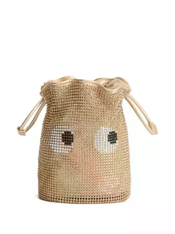 ANYA HINDMARCH Eyes Drawstring Bucket Bag - Gold