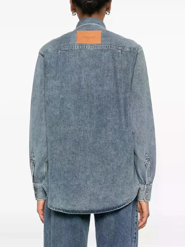 JW Anderson Long-sleeve Denim Shirt With Chest Pockets - Blue