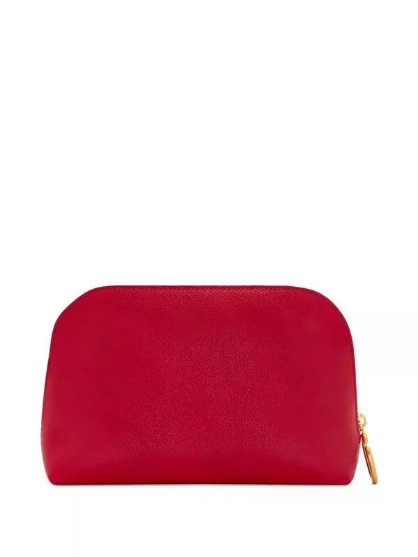 Oscar De La Renta Medium Zip-up Makeup Bag - Red