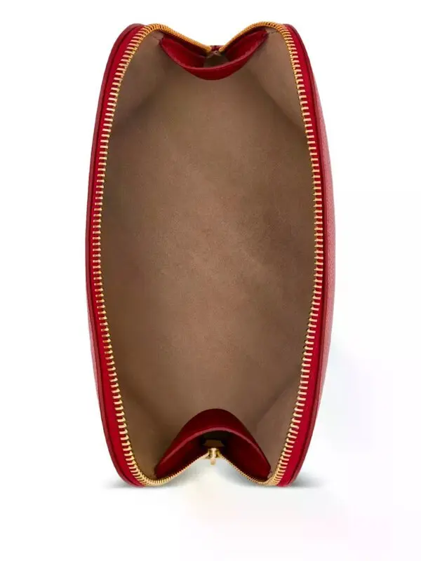 Oscar De La Renta Medium Zip-up Makeup Bag - Red
