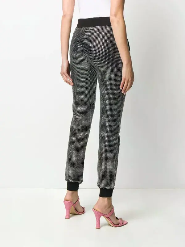 Philipp Plein Glitter Effect Slim Fit Trousers