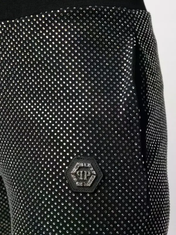 Philipp Plein Glitter Effect Slim Fit Trousers