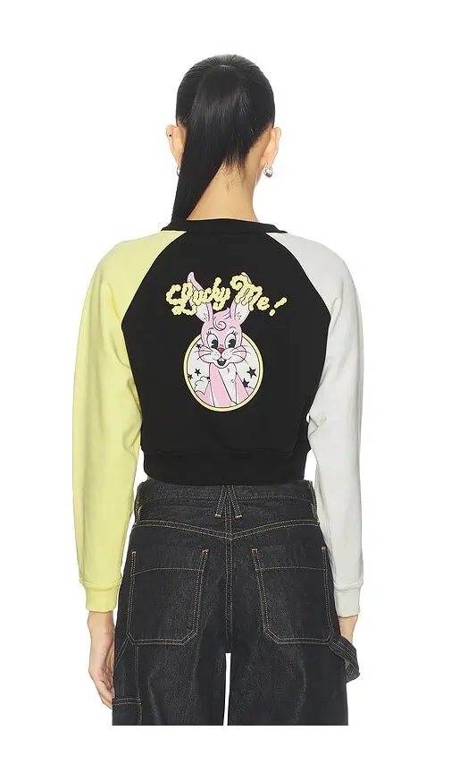 Kenzo Lucky Me Cartoon Cropped Sweatshirt