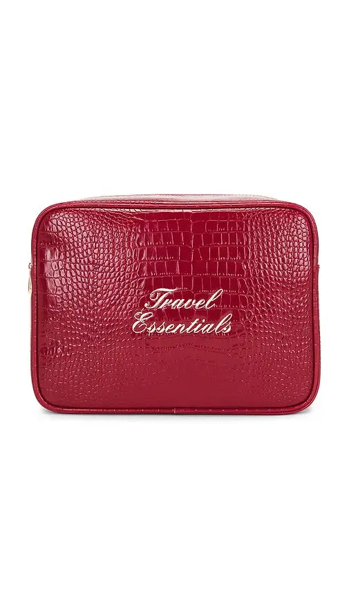 ABBODE Travel Essentials Croc Effect Pouch
