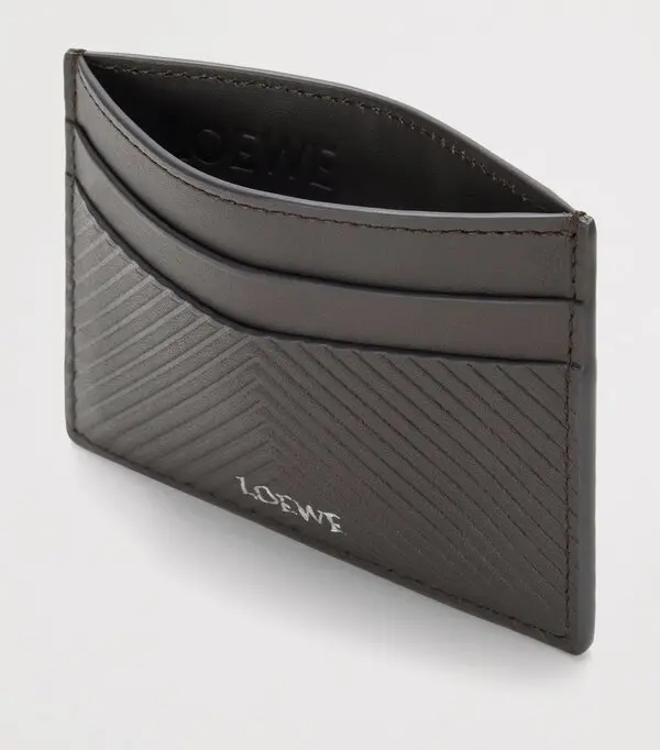 Loewe Leather Chevron Card Holder