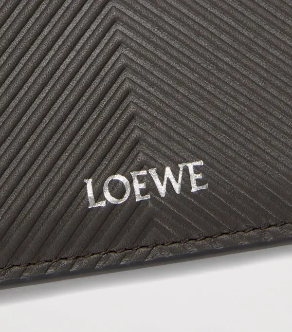 Loewe Leather Chevron Card Holder