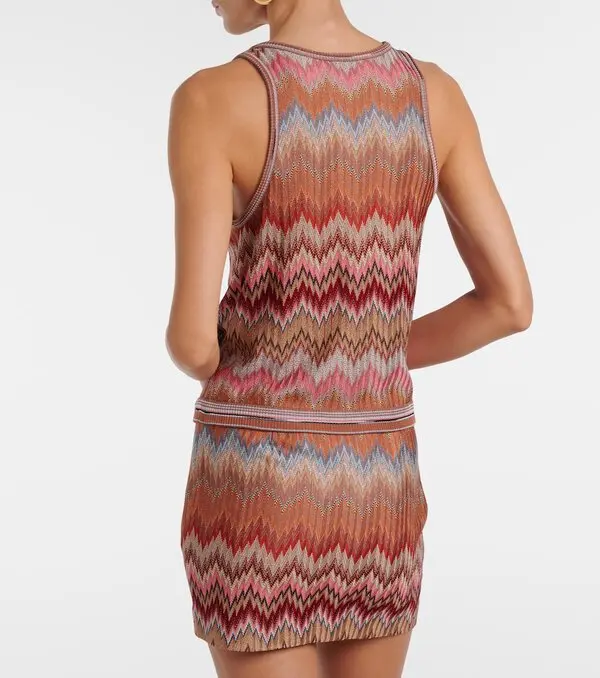 Missoni Zigzag Lame Tank Top