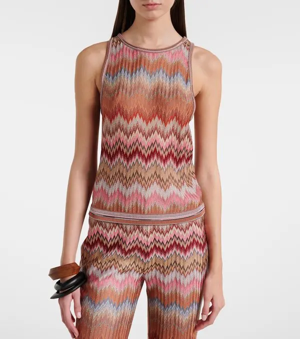 Missoni Zigzag Lame Tank Top