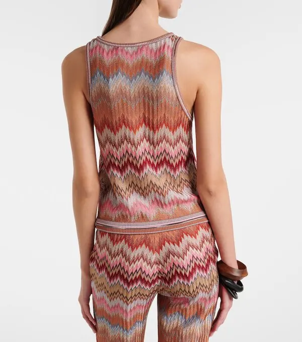 Missoni Zigzag Lame Tank Top
