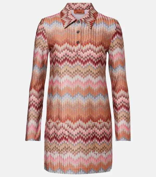 Missoni Zigzag Pattern Mini Dress - Multicoloured