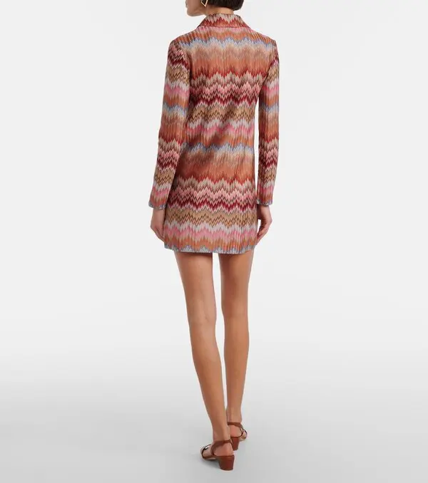 Missoni Zigzag Pattern Mini Dress