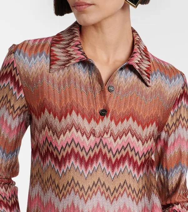 Missoni Zigzag Pattern Mini Dress