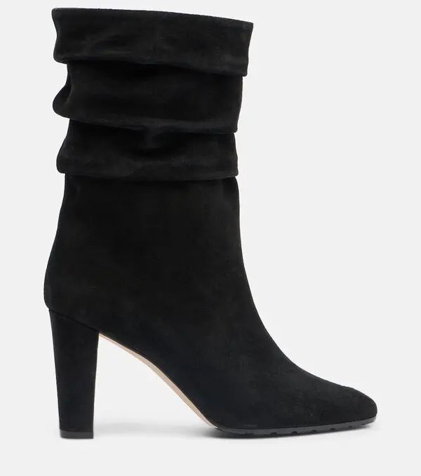 Manolo Blahnik Calasso Suede Mid-calf Boots