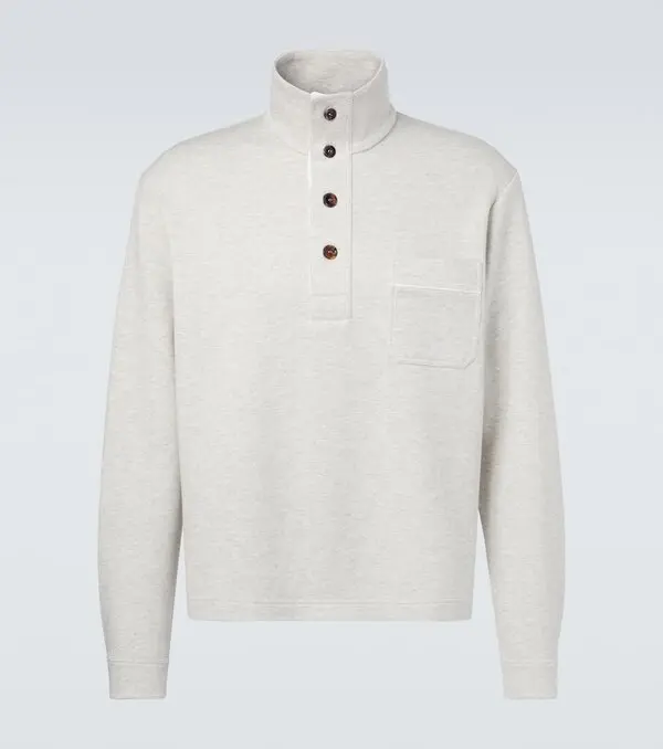 TOM FORD Cotton, Silk, And Cashmere Sweatshirt - Beige