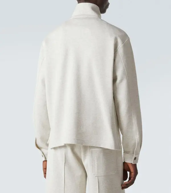 TOM FORD Cotton, Silk, And Cashmere Sweatshirt - Beige