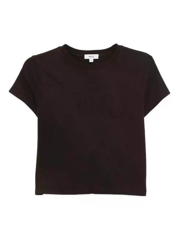 AGOLDE Adine Shrunken T-shirt - Brown