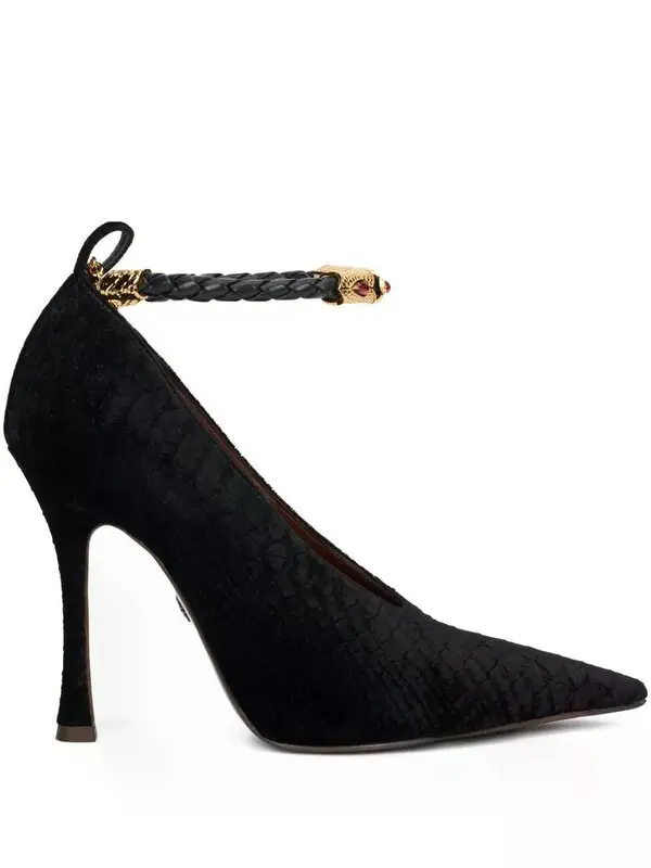 Roberto Cavalli Braided Strap Pumps - Black