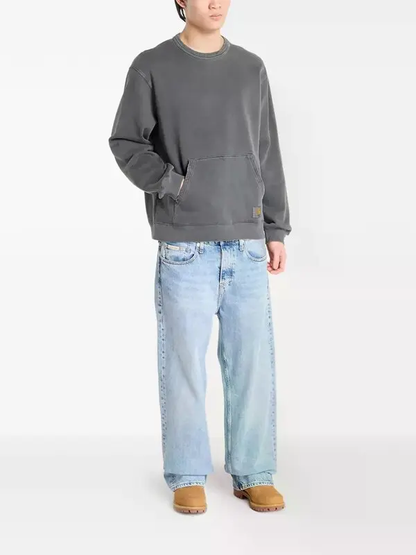 Carhartt Work In Progress Torion Sweatshirt With Logo Patch And Pouch Pocket