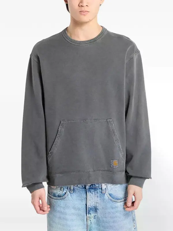Carhartt Work In Progress Torion Sweatshirt With Logo Patch And Pouch Pocket
