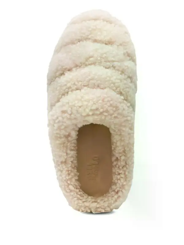 Axel Arigato Shearling Mules - Neutrals