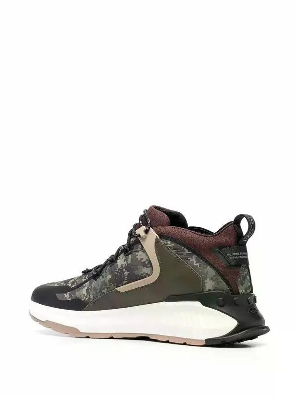 TOD'S No_code" Camouflage-print Leather Sneakers
