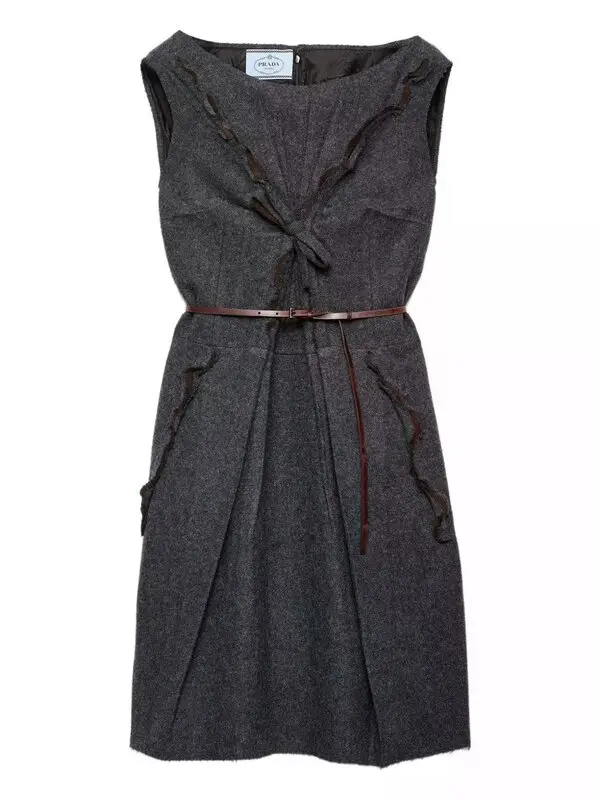 Prada Shetland Wool Mini Dress