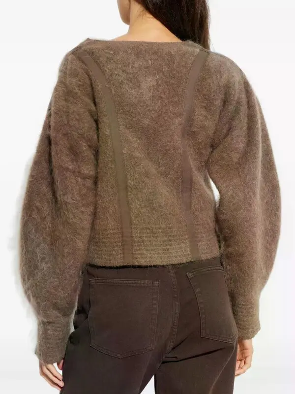 BY MALENE BIRGER Buttoned Panelled Cardigan - Brown