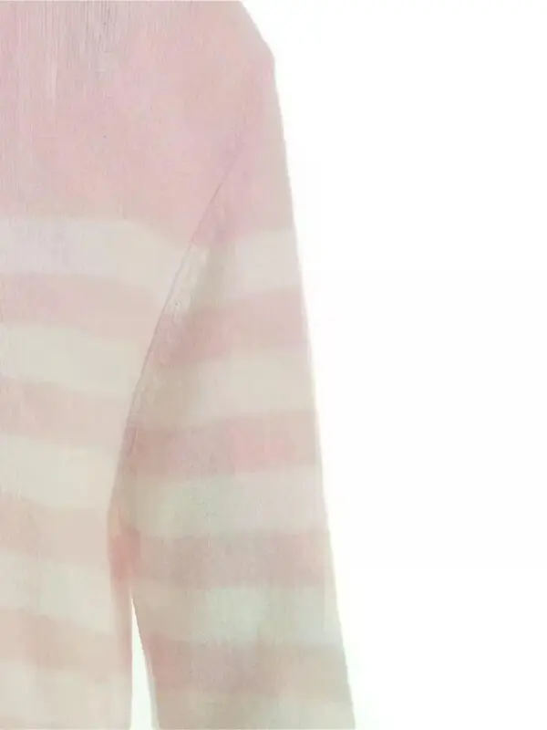 Bruno Manetti Striped Cashmere Jumper - Pink