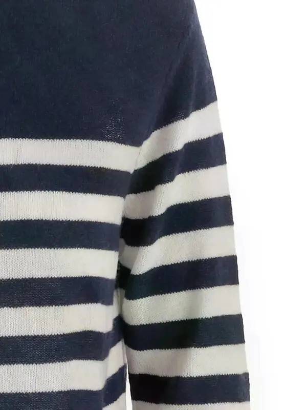Bruno Manetti Striped Crew Neck Sweater