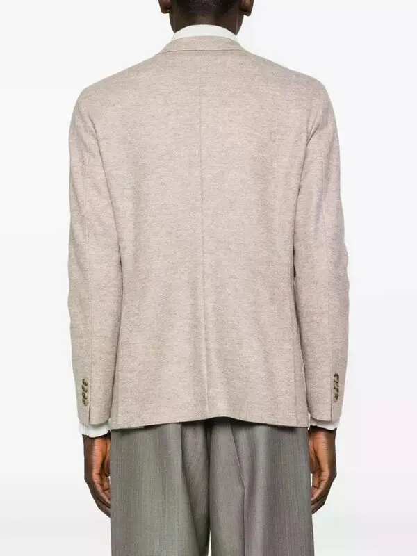 LATORRE Lapel-pin Single-breasted Blazer - Neutrals