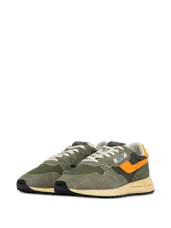 AUTRY Lace-up Panelled Sneakers - Green