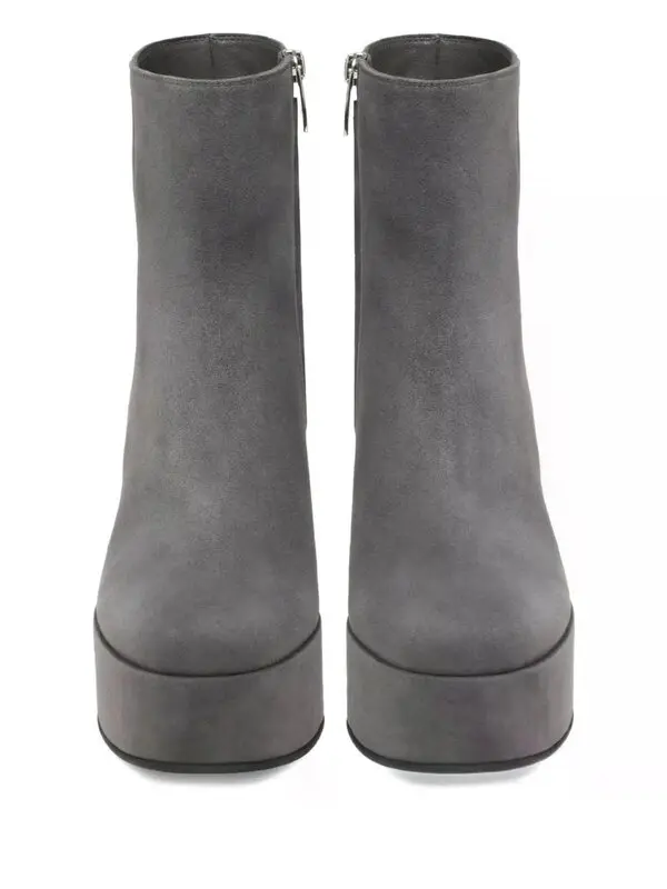 GIANVITO ROSSI Sally Platform Ankle Boots - Grey
