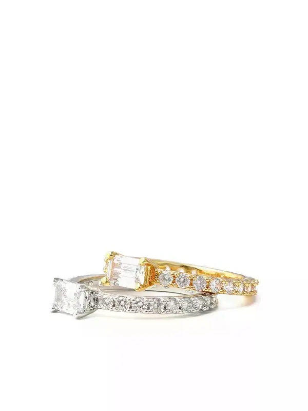 IZABEL DISPLAY Emerald Cut Cubic Zirconia Ring
