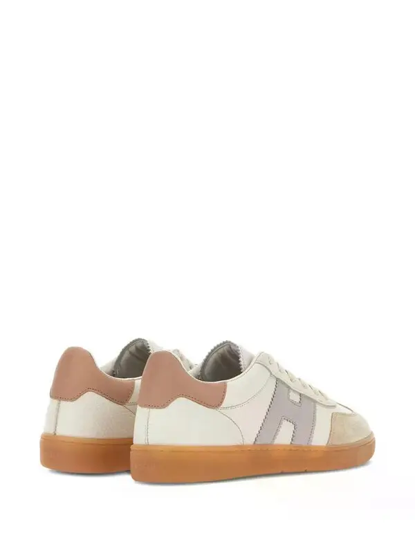 Hogan Paneled Lace-up Sneakers - Neutrals