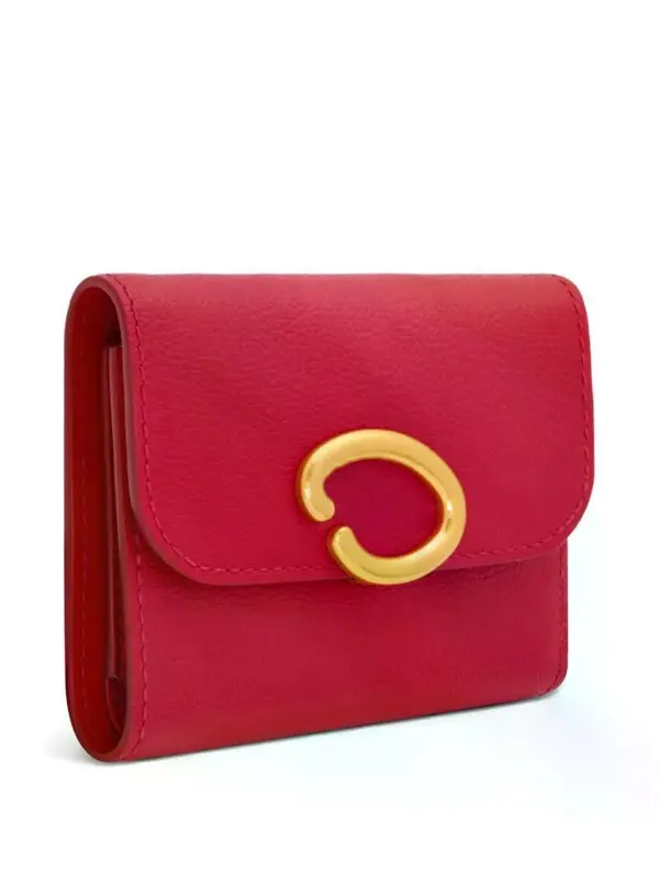 Oscar De La Renta O-detailed Trifold Wallet - Red