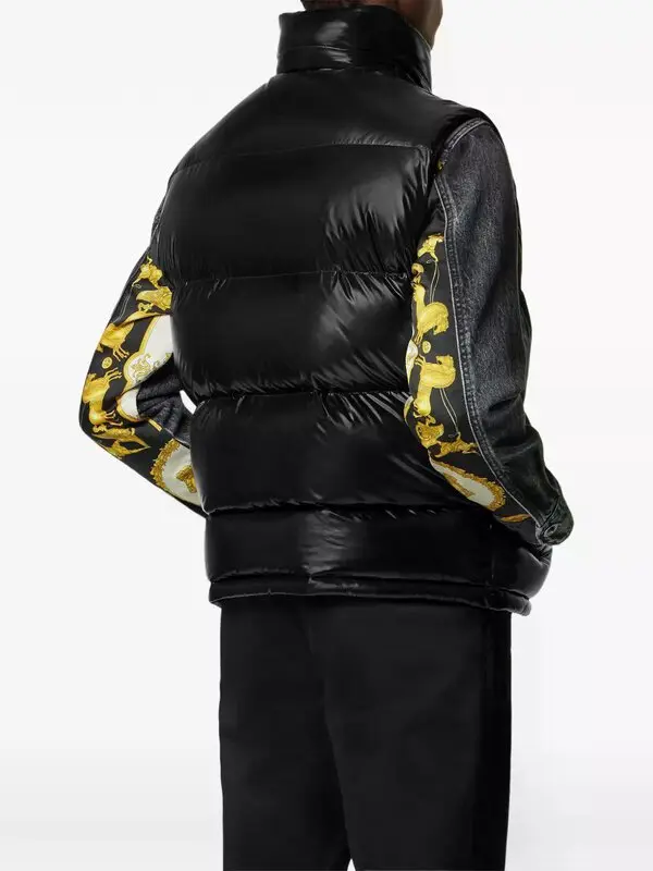 Versace Padded High Neck Sleeveless Jacket