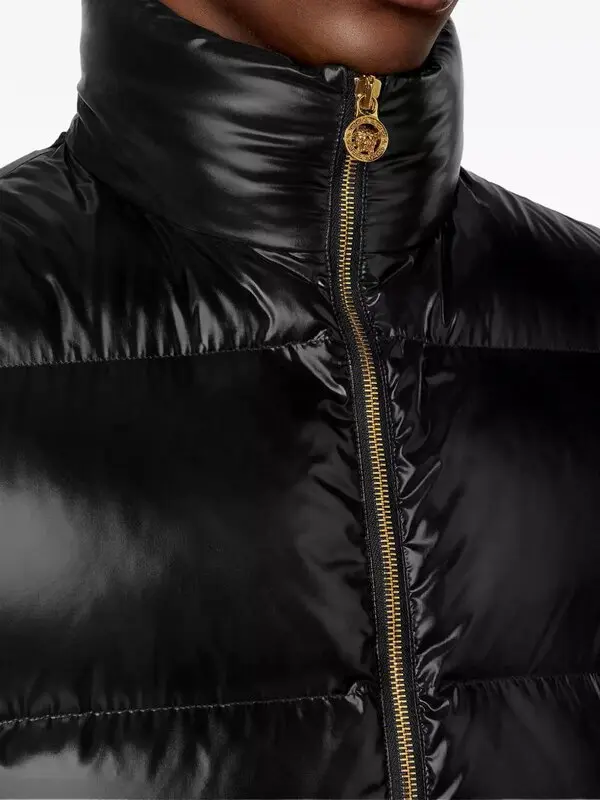 Versace Padded High Neck Sleeveless Jacket