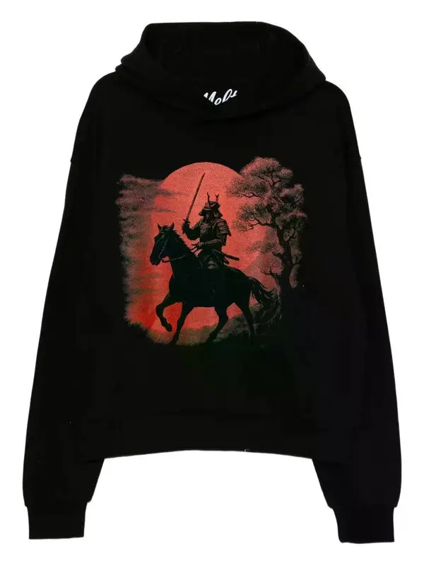 MELT Printed Hoodie - Black
